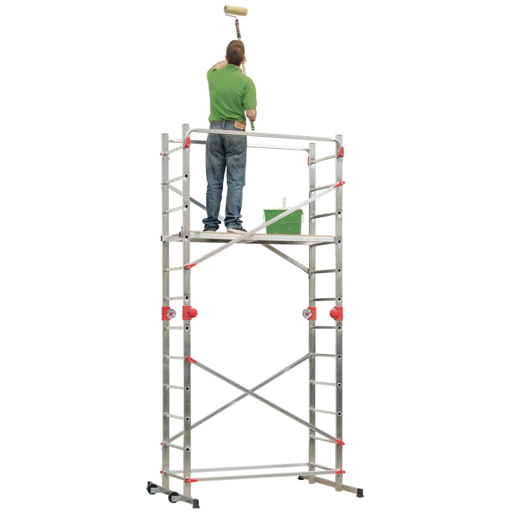 Hailo Scaffold and Ladder 1-2-3 500 Combi 324 cm Aluminium 9459-501 ...