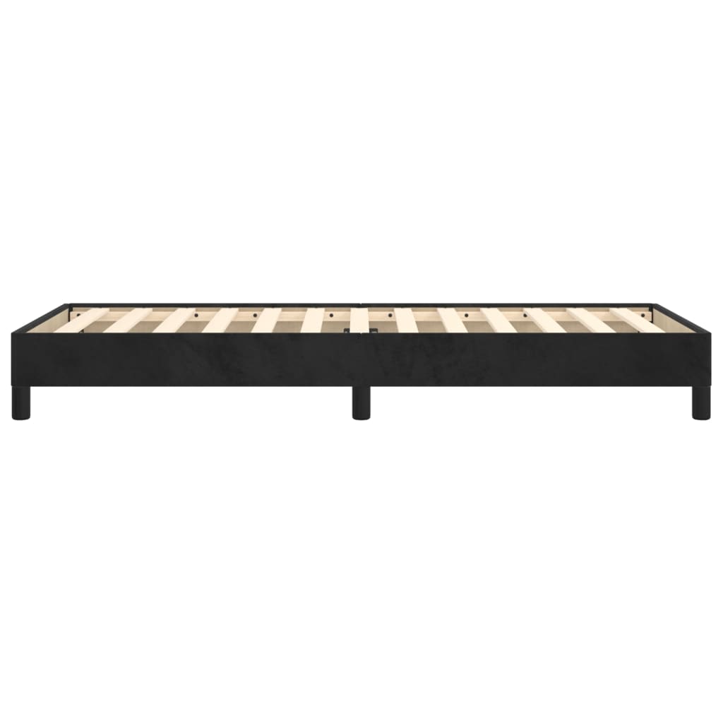 vidaXL Bed Frame Black 90x190 cm 3FT Single Velvet | vidaXL.ie