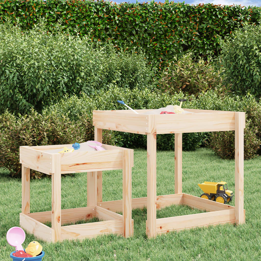 vidaXL Sand Tables 2 pcs Solid Wood Pine | vidaXL.ie