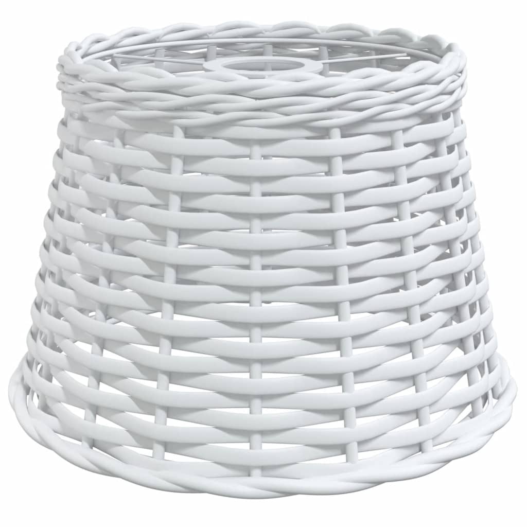 vidaXL Ceiling Lamp Shade White Ø25x17 cm Wicker | vidaXL.ie