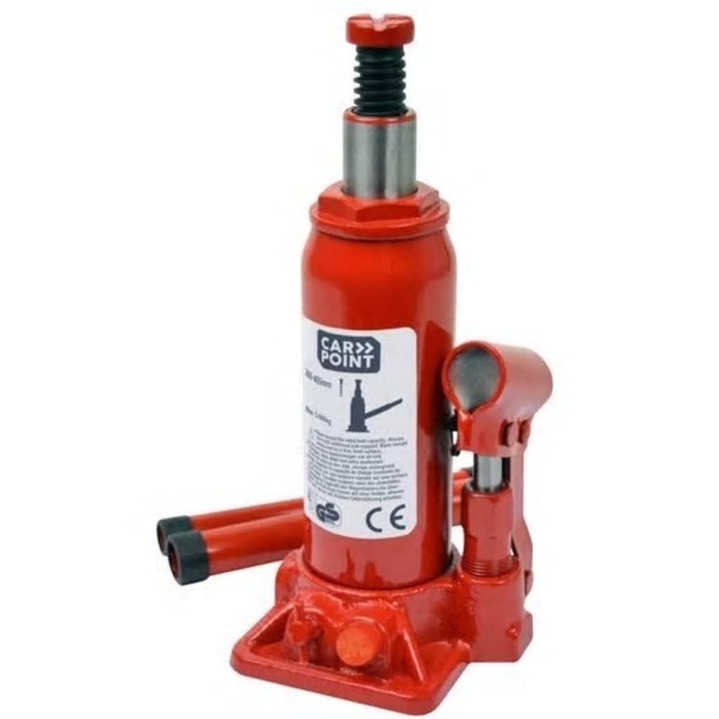 Carpoint Hydraulic Bottle Jack 5000 kg Red | vidaXL.ie