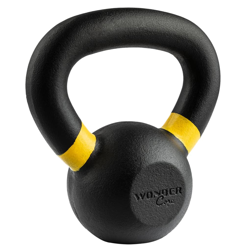 Wonder Core Power Coating Kettlebell 4 kg Black and Yellow | vidaXL.ie