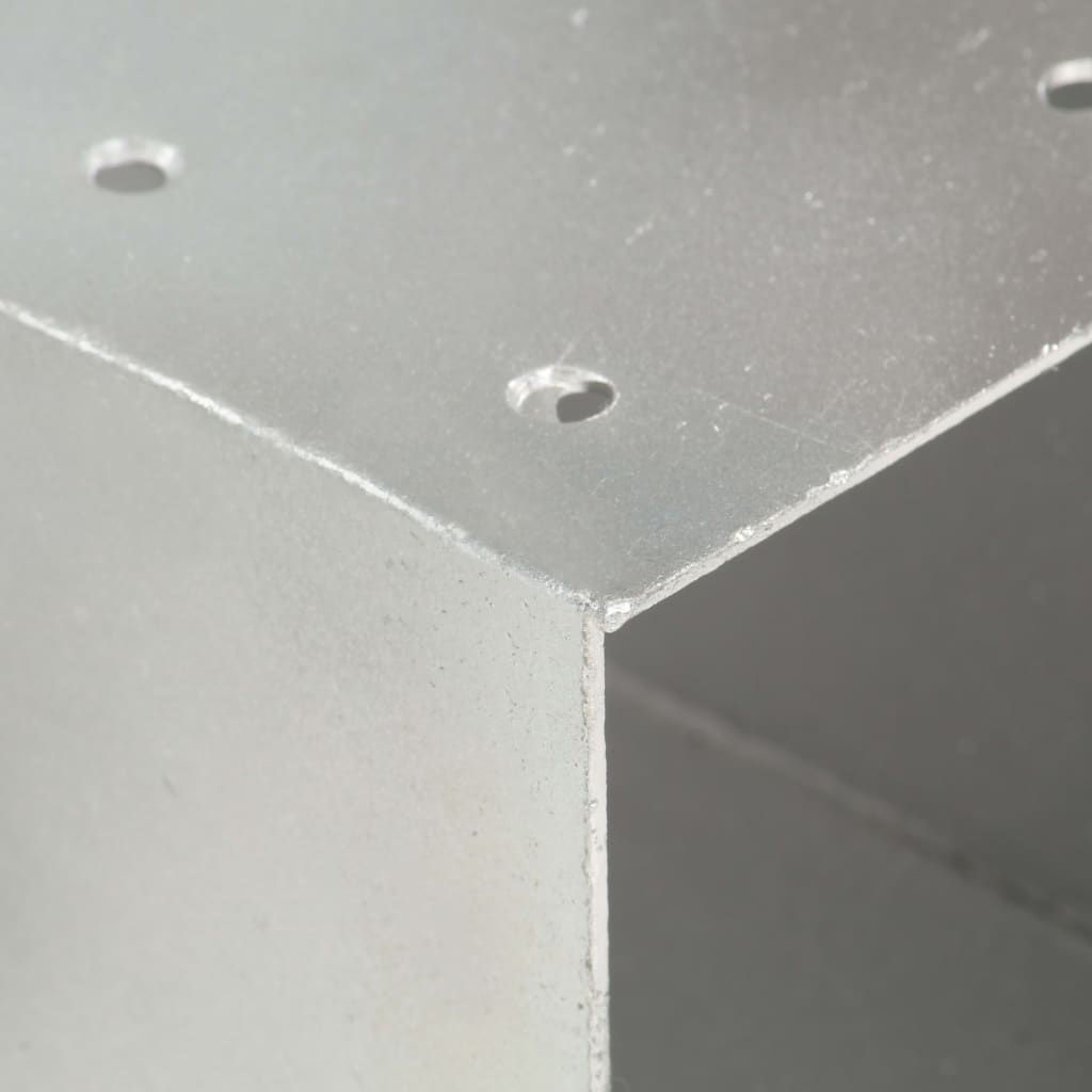vidaXL Post Connector X Shape Galvanised Metal 71x71 mm | vidaXL.ie