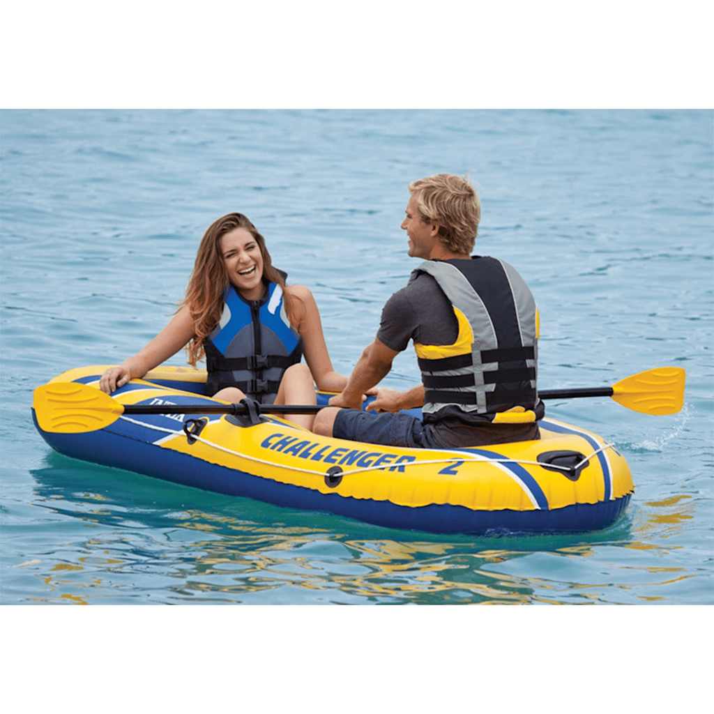 Intex Challenger 2 Set Inflatable Boat with Oars and Pump 68367NP ...