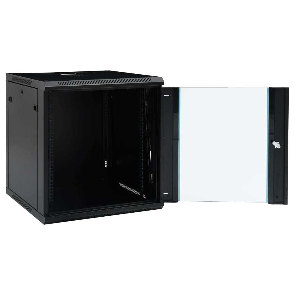 vidaXL 12U Wall Mounted Network Cabinet 19 IP20 600x600x640 mm | vidaXL.ie