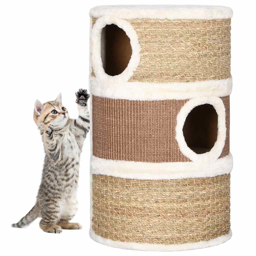 vidaXL Cat Scratching Barrel 60 cm Seagrass | vidaXL.ie