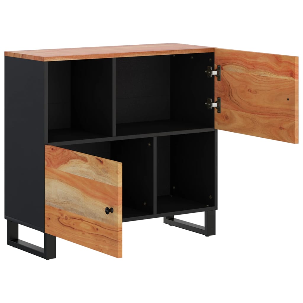 vidaXL Sideboard with 2 Doors 80x33x75 cm Solid Wood Acacia | vidaXL.ie