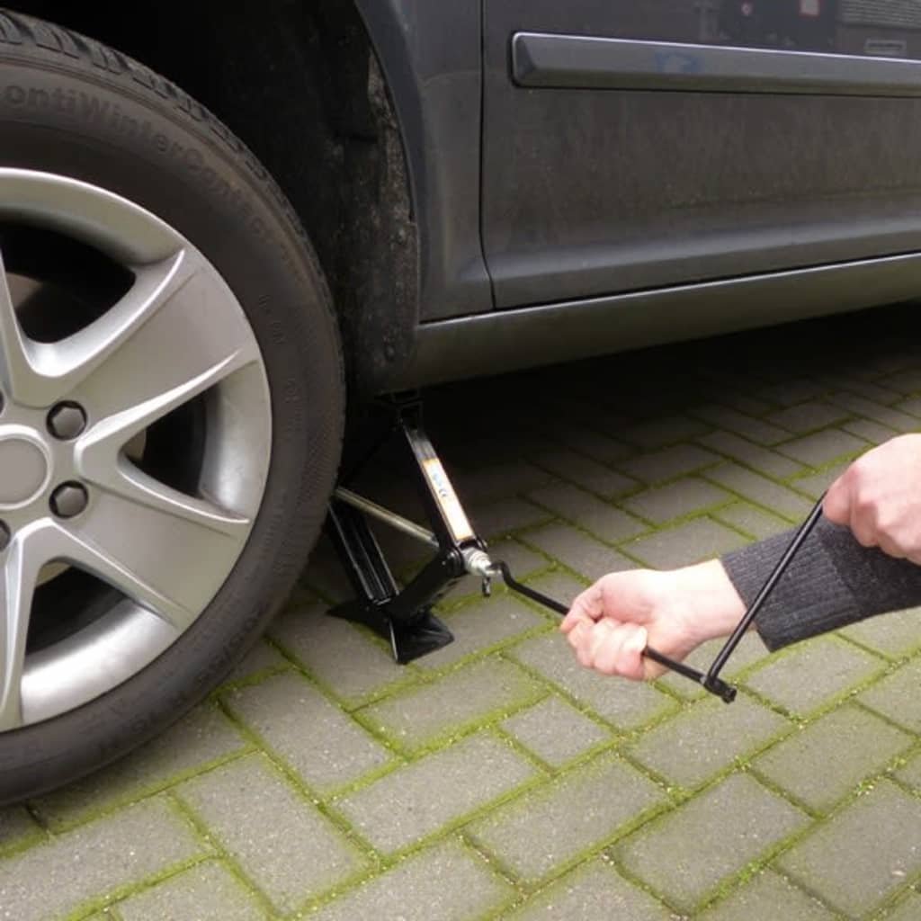 Carpoint Scissor Jack 1500 kg Black | vidaXL.ie