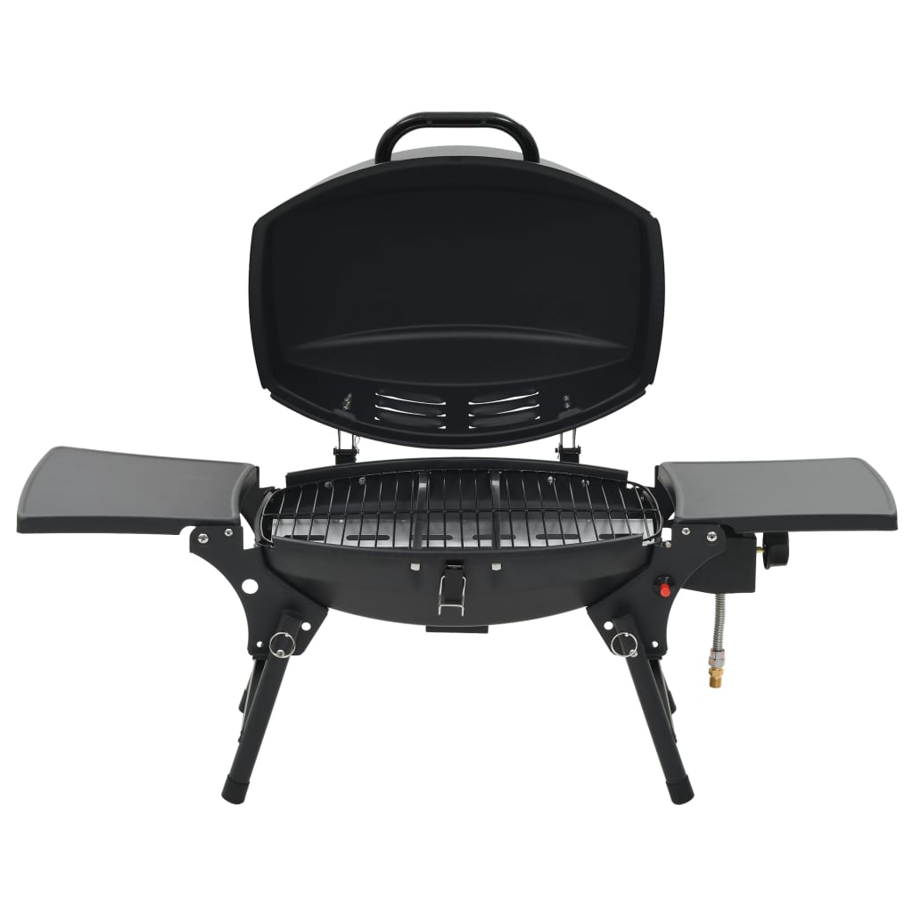 vidaXL Portable Gas BBQ Grill with Cooking Zone Black | vidaXL.ie