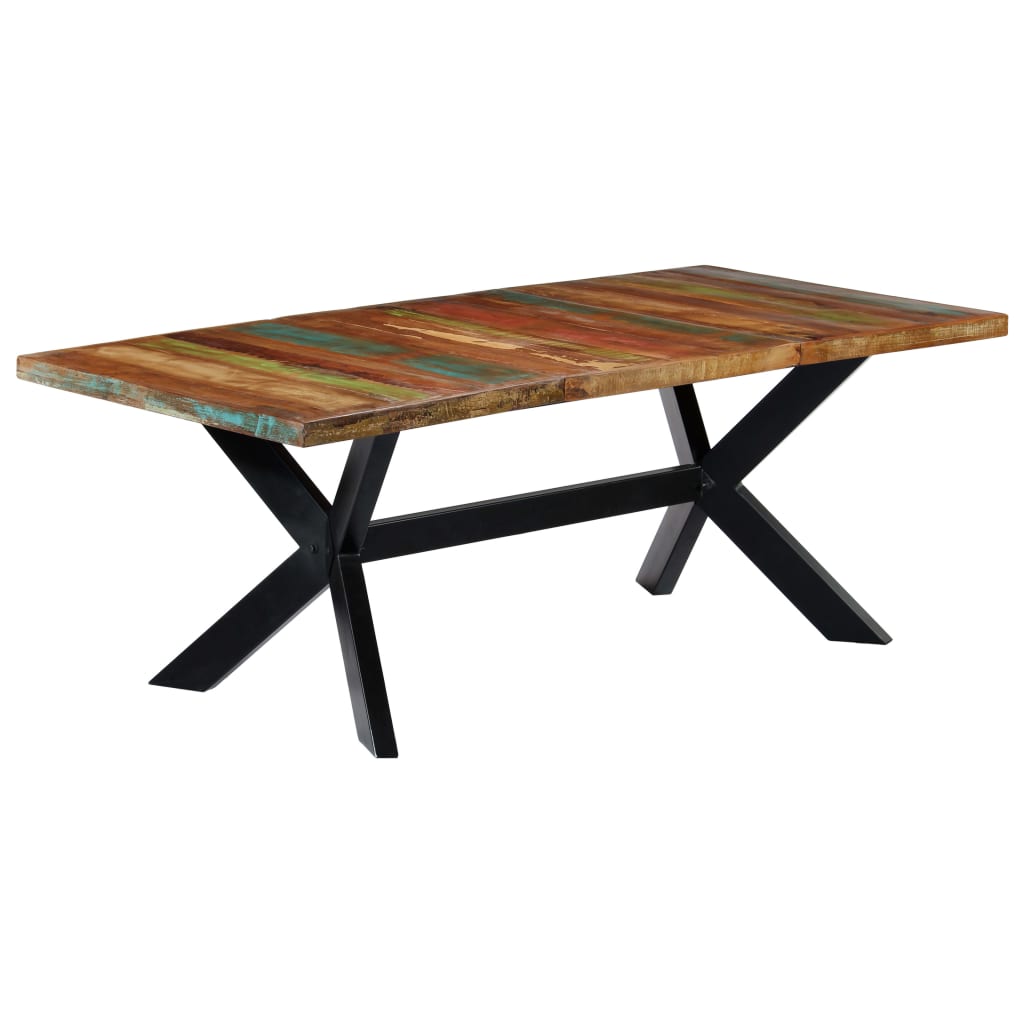 vidaXL Dining Table 200x100x75 cm Solid Reclaimed Wood | vidaXL.ie