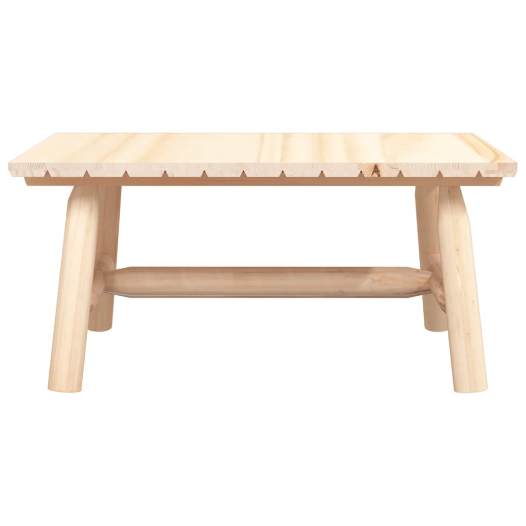 vidaXL Coffee Table | Natural wood | Solid spruce wood | Medium ...