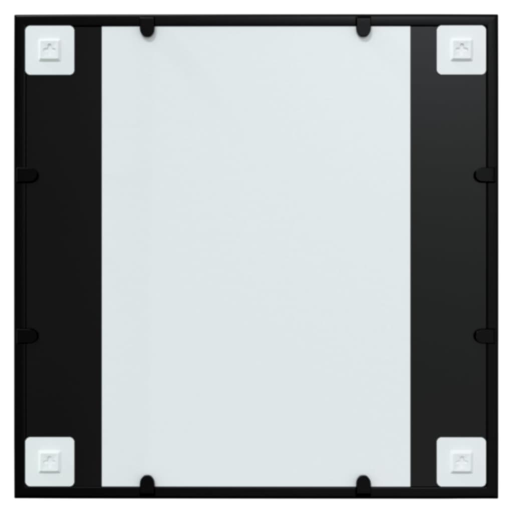 vidaXL Wall Mirror Black 60x60 cm Metal | vidaXL.ie